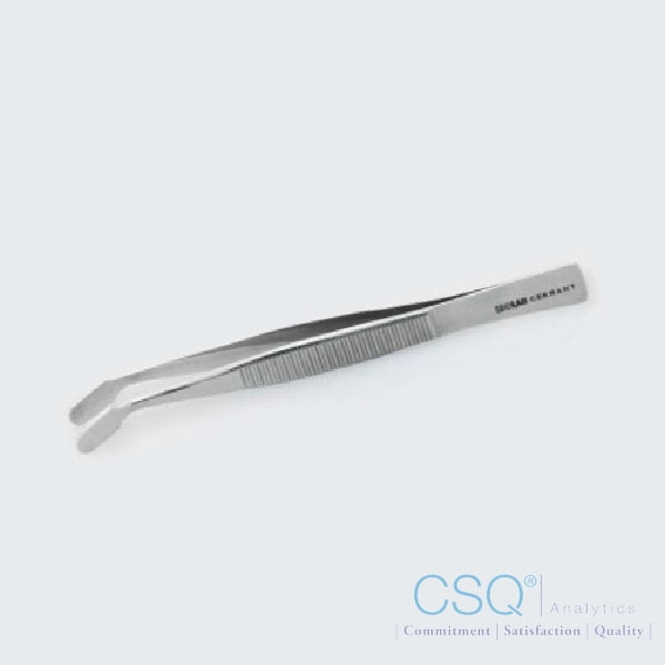 forceps for cover glasses – inclined – 1 piece | CSQ Analytics
