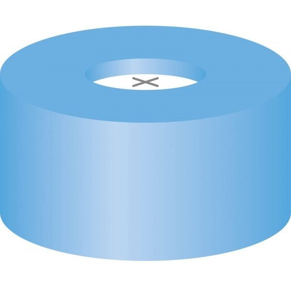 N 11 PE snap ring cap, soft, light blue, center hole Silicone white ...