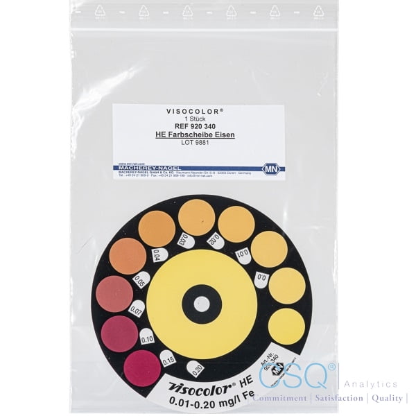 Color comparison disc for VISOCOLOR HE Iron | CSQ Analytics