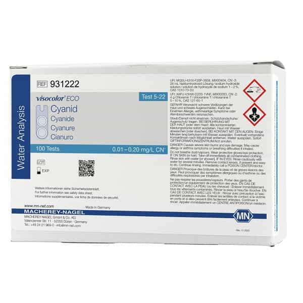 Colorimetric test kit VISOCOLOR ECO Cyanide, refill pack | CSQ Analytics