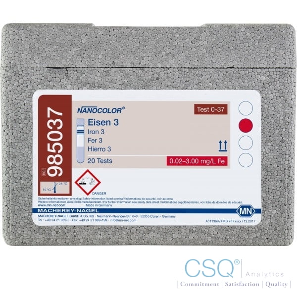 Tube test NANOCOLOR Iron 3 | CSQ Analytics